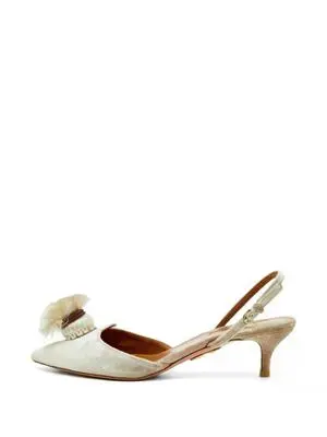 AQUAZZURA Powder Puff Slingback Pumps