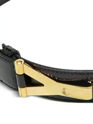 Saint Laurent Patent Leather Y-motif Belt