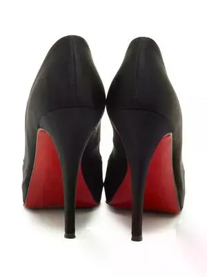 CHRISTIAN LOUBOUTIN Very Prive Crystal-embellished Peep Toe Pumps