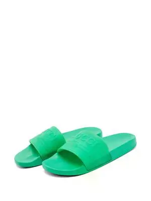 Gucci Embossed Logo Pool Slides