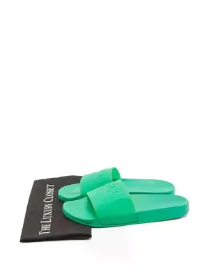 Gucci Embossed Logo Pool Slides