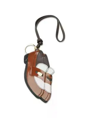 Miu Miu Leather Penny Loafer Bag Charm - Brown