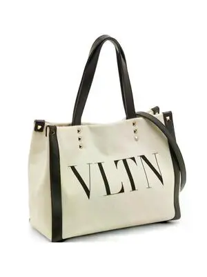 Valentino Garavani Vltn Logo Tote Bag - Neutrals