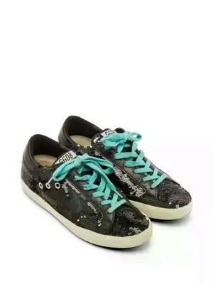 GOLDEN GOOSE Super-star Sequin Embellished Sneakers