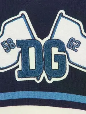 Dolce & Gabbana Striped Dg Logo Sweater