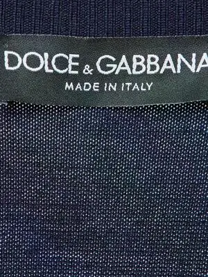 Dolce & Gabbana Striped Dg Logo Sweater
