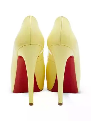CHRISTIAN LOUBOUTIN Peep-toe Platform Sandals - Yellow