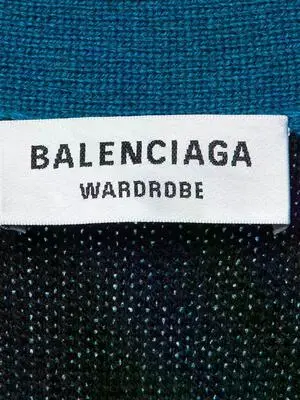 Balenciaga All-over Logo Knitted Cardigan