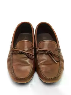 TOD'S Gommino Leather Loafers - Brown