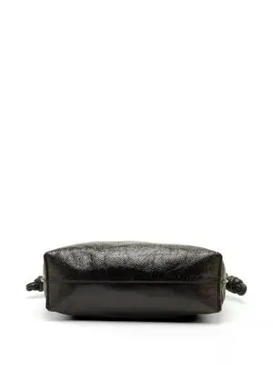 Loewe Flamenco Knot Leather Shoulder Bag - Black