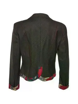 Kenzo Wool Blazer With Contrast Detailing