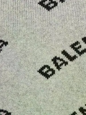 Balenciaga All-over Logo Knit Sweater