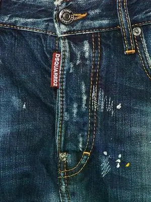 Dsquared2 Paint Splatter Distressed Jeans