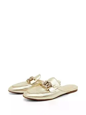 TOD'S Kate Crystal-embellished Flat Mules