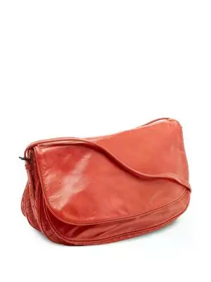 Bottega Veneta Glazed Leather Medium Crossbody Bag