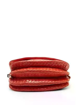 Bottega Veneta Glazed Leather Medium Crossbody Bag