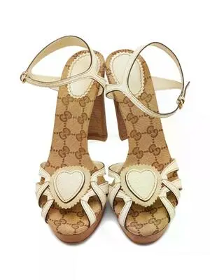 Gucci Leather Platform Sandals