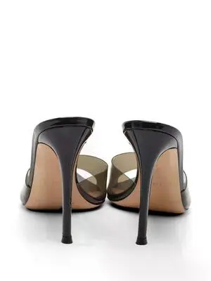 GIANVITO ROSSI Elle Transparent Strap Stiletto Sandals