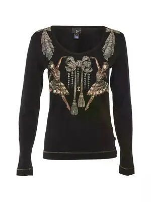 Just Cavalli Printed Long Sleeve Top
