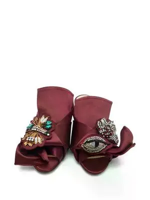 N°21 Crystal-embellished Knot Mules