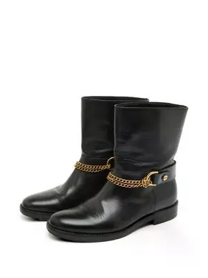 LANVIN Chain-link Ankle Boots