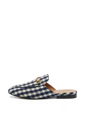 Gucci Princetown Horsebit Mules - Blue