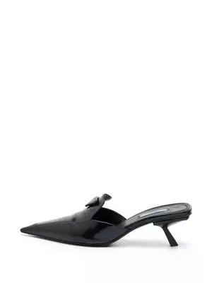 Prada Logo Plaque Mules