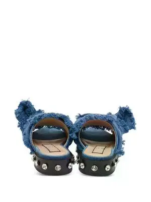 N°21 Denim Sculptural Knot Sandals