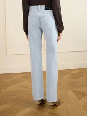 Khaite Farley Straight-leg Jeans In Seneca Wash