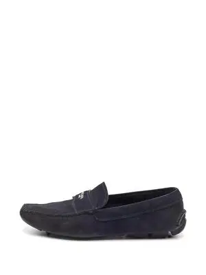 Prada Suede Slip-on Loafers