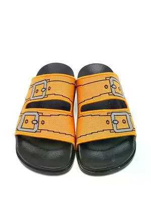 Marni Graphic Buckle Print Sandals