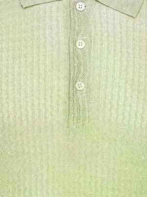424 Wavy Knit Polo Shirt