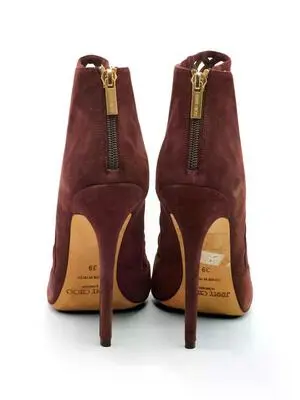 JIMMY CHOO Drift Cutout Peep-toe Ankle Boots