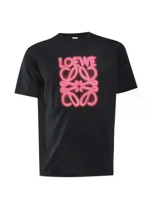 Loewe Anagram-print Neon T-shirt