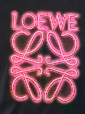 Loewe Anagram-print Neon T-shirt