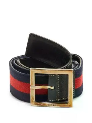 Gucci Web Stripe Buckle Belt