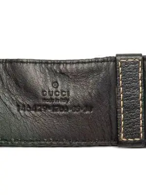 Gucci Web Stripe Buckle Belt