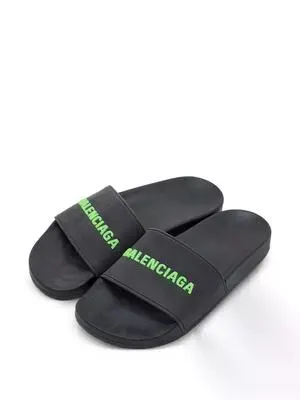 Balenciaga Logo-detail Slides