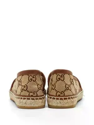 Gucci Horsebit Gg Canvas Espadrilles