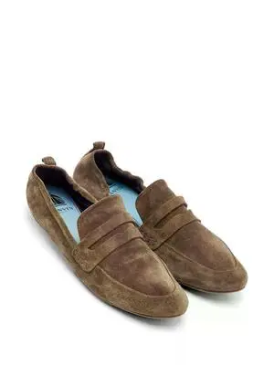 LANVIN Suede Slip-on Loafers