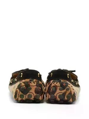 LOUIS VUITTON Gloria Leopard-print Loafers