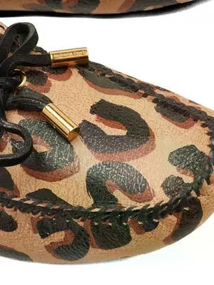 LOUIS VUITTON Gloria Leopard-print Loafers