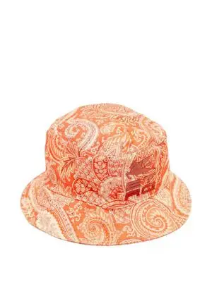 Etro Paisley-print Bucket Hat - Orange