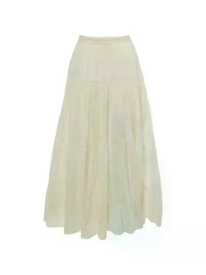 Saint Laurent Patterned Tiered Skirt