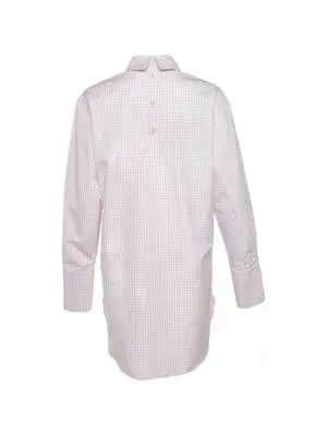 Dries Van Noten Checkered High Neck Blouse