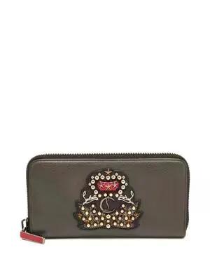 CHRISTIAN LOUBOUTIN Panettone Studded Wallet - Grey