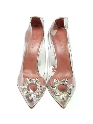 Amina Muaddi Begum Crystal-embellished Pumps - Silver