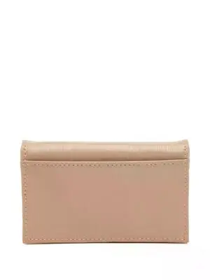 Prada Saffiano Leather Card Holder - Neutrals
