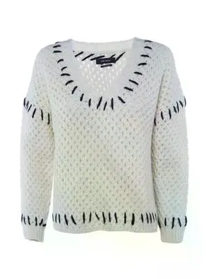 Isabel Marant Étoile Crochet Knit Oversized Sweater