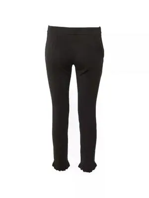Gucci Stretch-knit Trousers With Ruffle Hem